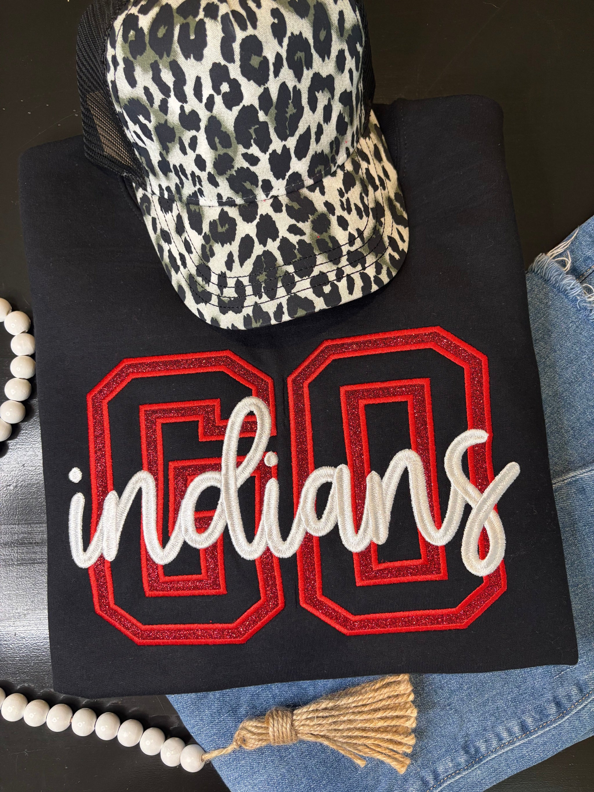 Custom Game Day Glam Crewneck - ANY TEAM - ANY COLOR – Stitching ...
